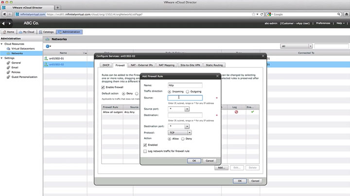 How to Manage Your vShield Firewall from vCloud Director - Infinitely Virtual